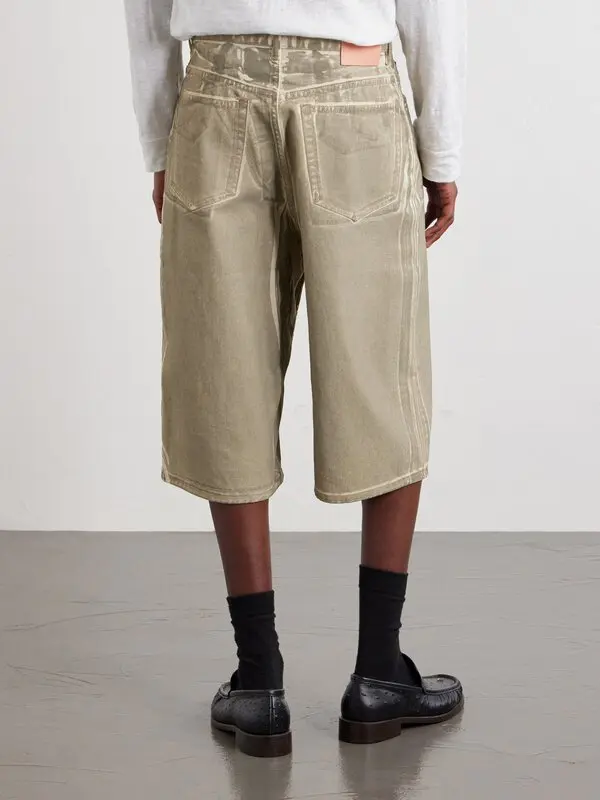 Acne Studios Judda U Lux" Straight-leg Printed Denim Shorts