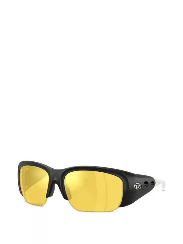 DIESEL® Rectangle Frame Sunglasses