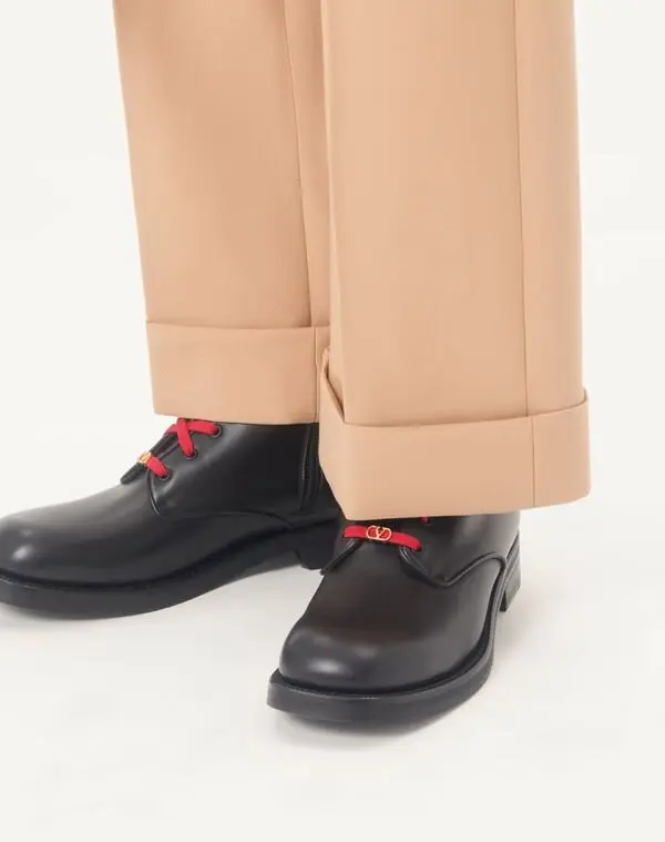 Valentino Garavani Punx Calfskin Combat Boots
