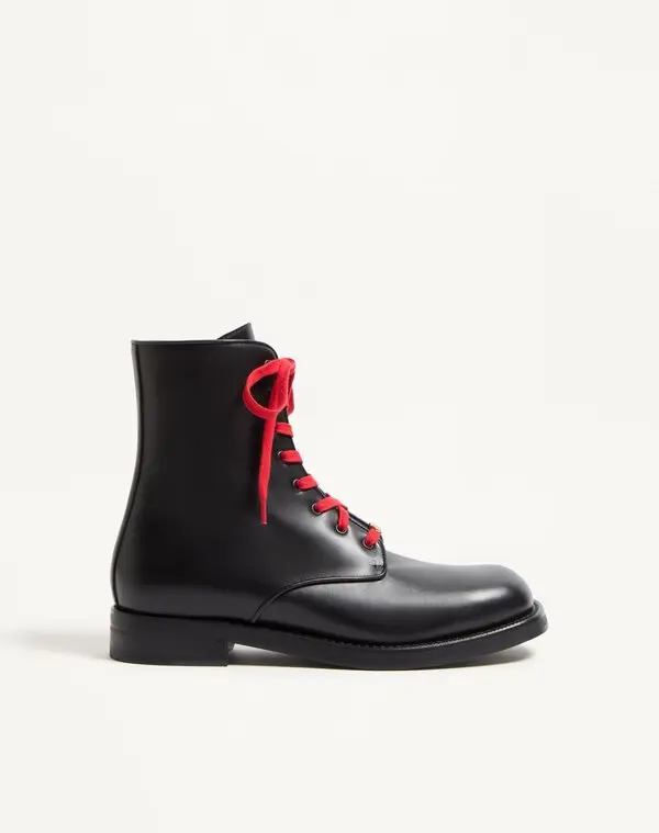 Valentino Garavani Punx Calfskin Combat Boots
