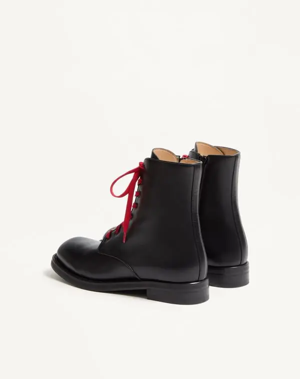 Valentino Garavani Punx Calfskin Combat Boots