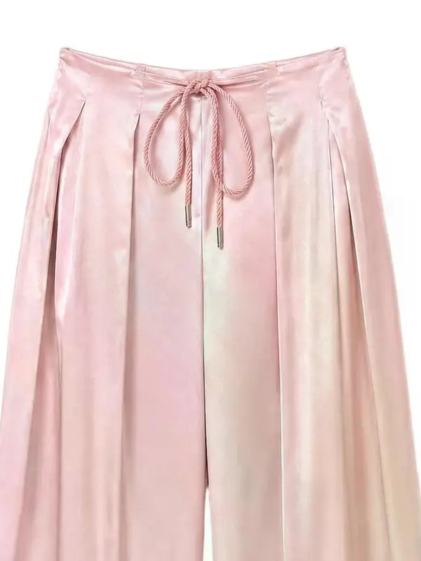 DANAMÉ Satin Palazzo Pants