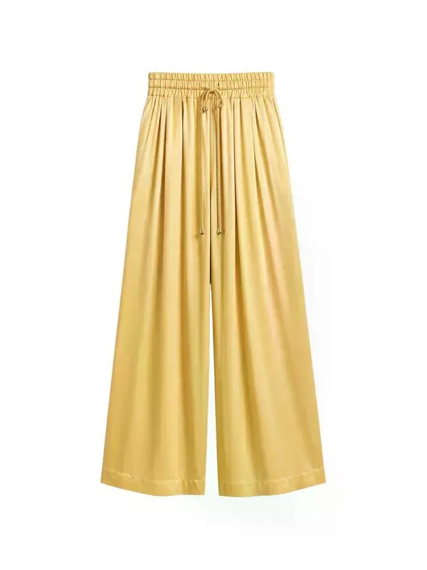 DANAMÉ Satin Palazzo Pants