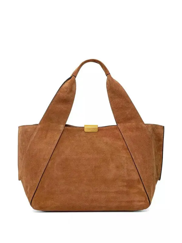 GIANNI CHIARINI Large Suede Tote Bag - Brown