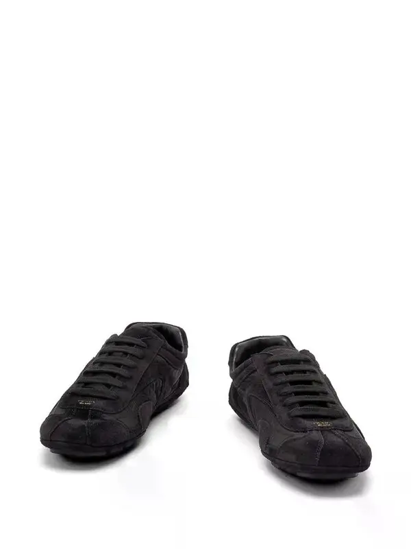Prada Panelled Lace-up Sneakers - Black