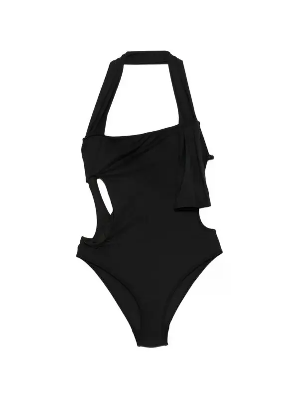 OPEN YY Cut-out Halterneck Swimsuit - Black