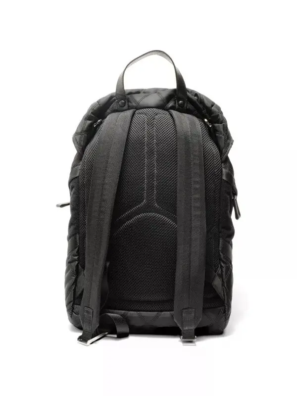 Prada Quilted Patch Backpack - Black