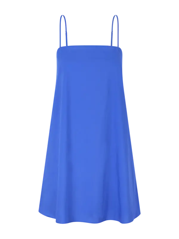 Faithfull The Brand Sorra Cotton-poplin Mini Dress - Blue