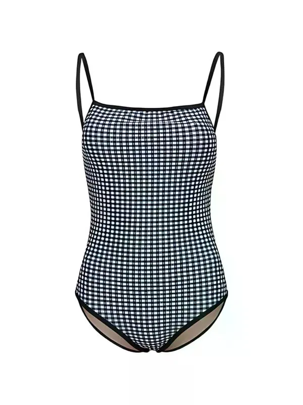 5PENING 24 Melanie Check-print Swimsuit - Black