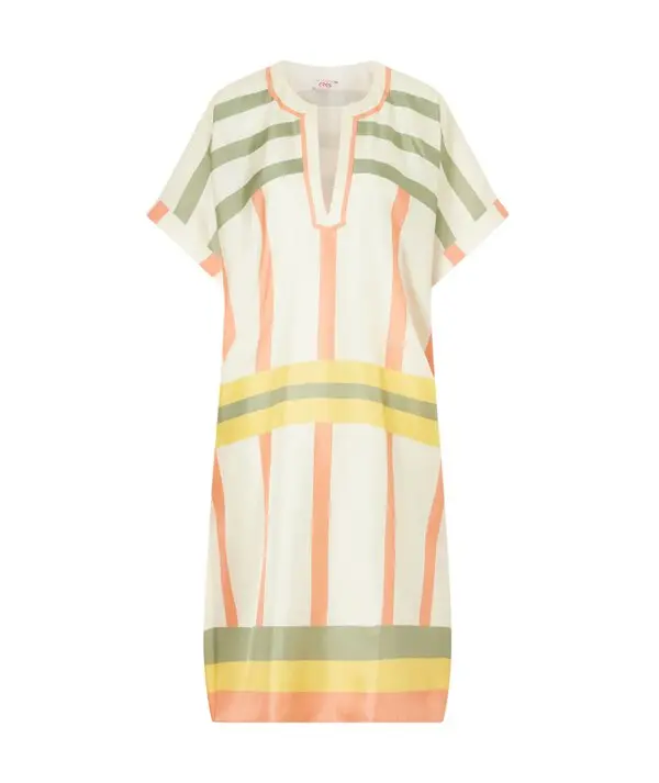 ERES Berlingot Striped Silk-twill Kaftan