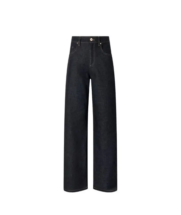 Brunello Cucinelli Mid-rise Straight-leg Jeans In Deep Denim - Blue