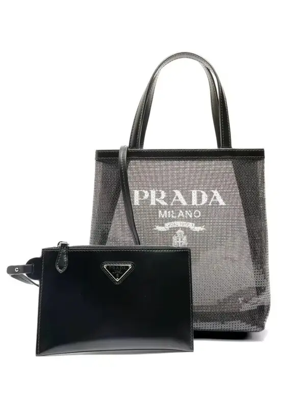 Prada Sequin Mesh Tote Bag