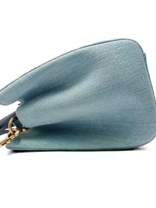 Gucci Matelassé Chevron Denim Handbag