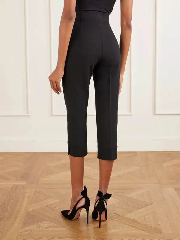 Carolina Herrera Camila Wool-blend Capri Pants