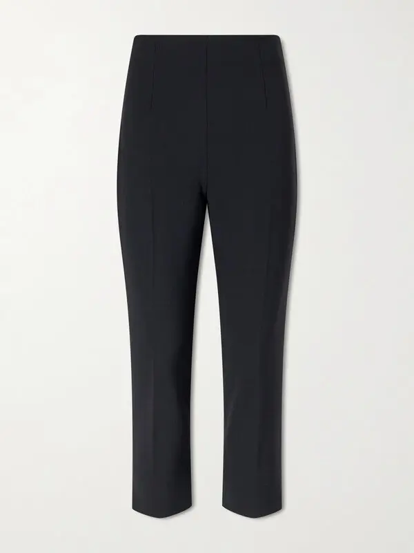Carolina Herrera Camila Wool-blend Capri Pants - Black