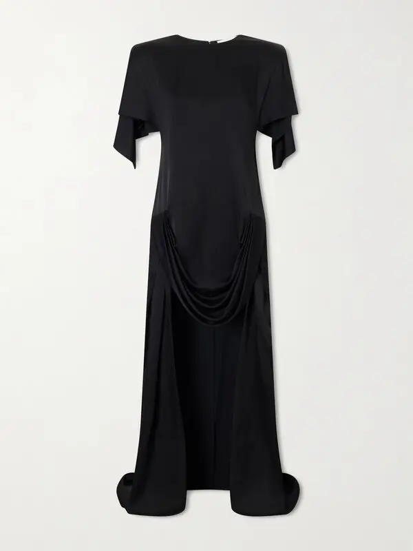 Stella McCartney Gathered Satin Mini Dress