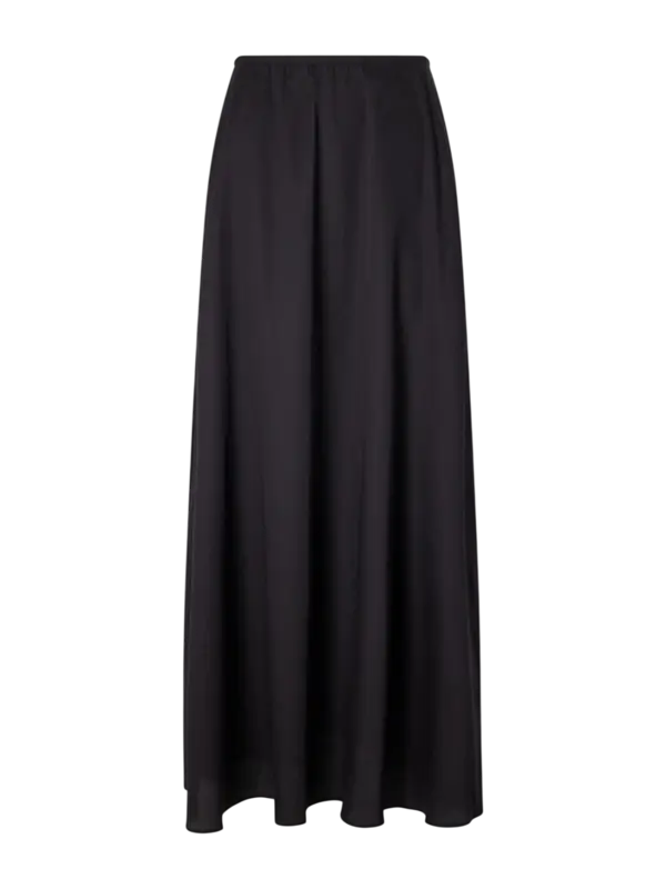 LESET Yoko Cotton Maxi Skirt - Black