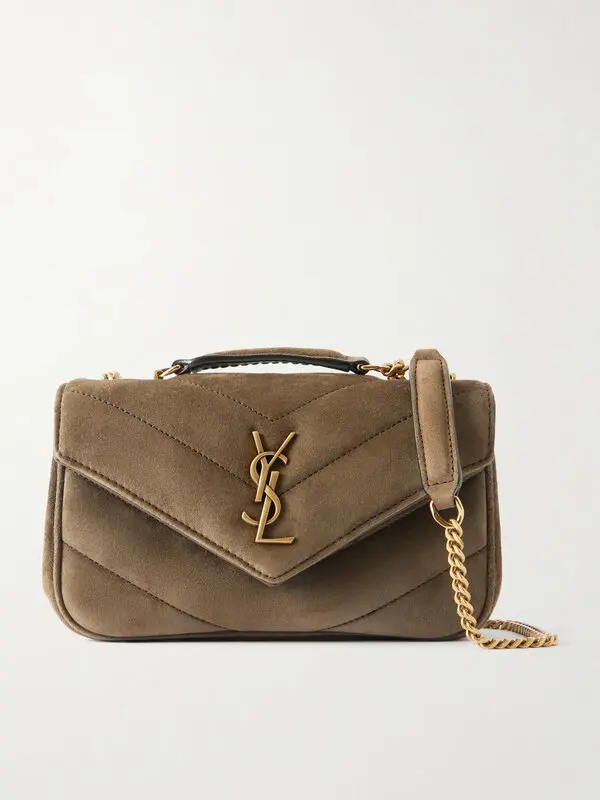 Saint Laurent Loulou Suede Shoulder Bag