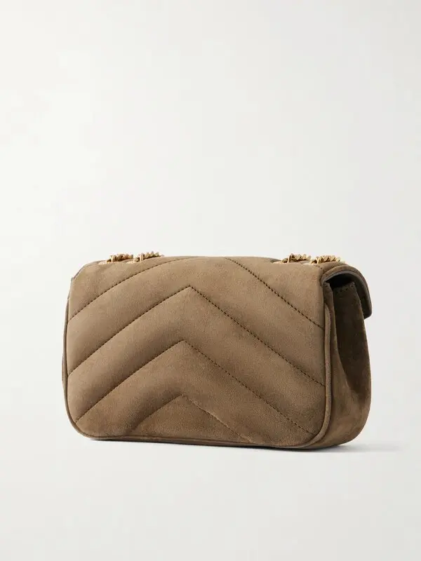 Saint Laurent Loulou Suede Shoulder Bag