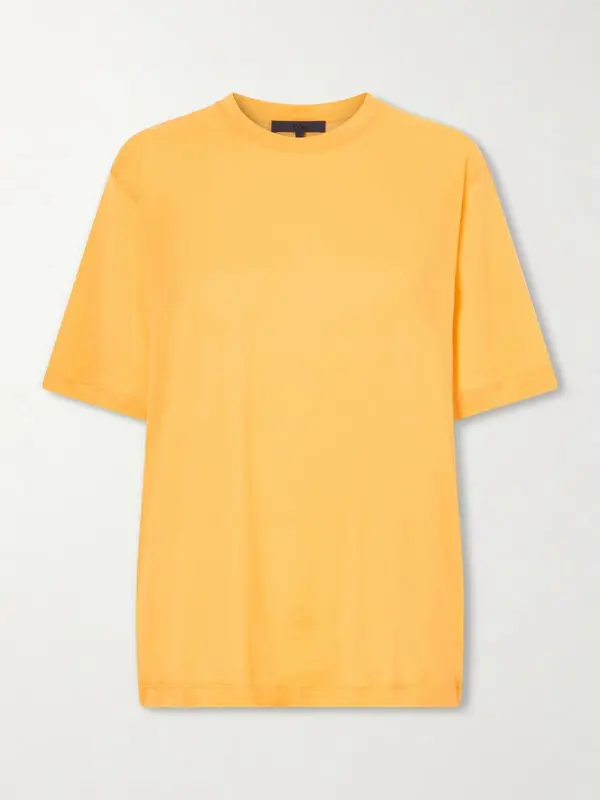 Tibi Cotton Knit T-shirt - Orange