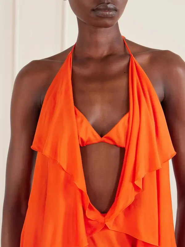 Loewe Ruffled Halterneck Maxi Dress