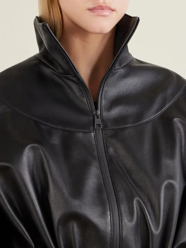 Givenchy Gathered Leather Jacket