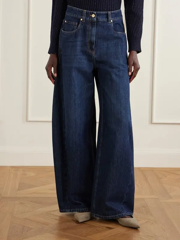 Brunello Cucinelli Mid-rise Wide-leg Jeans