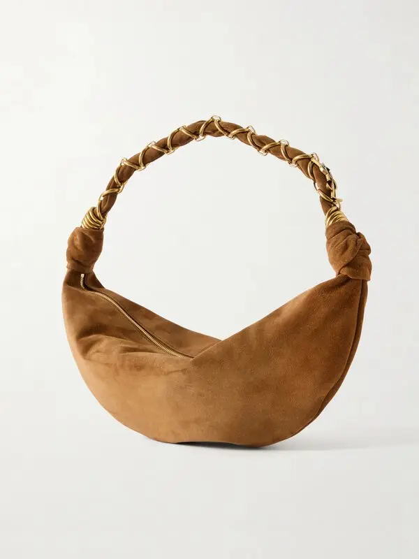 Saint Laurent Amalia Small Suede Shoulder Bag