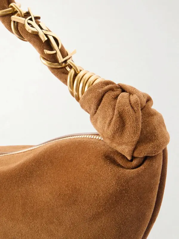 Saint Laurent Amalia Small Suede Shoulder Bag