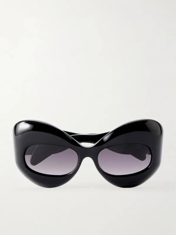 JACQUES MARIE MAGE The Shining Oversized Sunglasses - Black