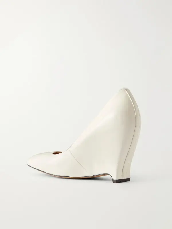 MAISON MARGIELA Leather Heel-less Pumps - White