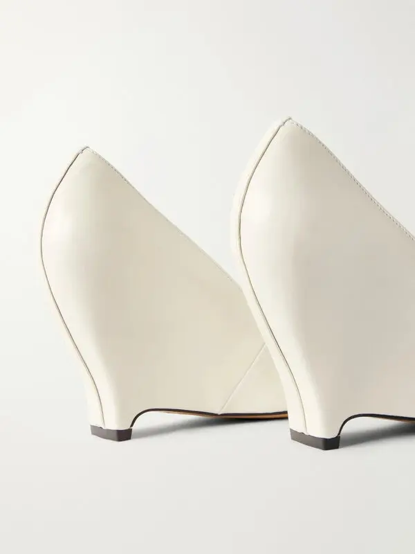 MAISON MARGIELA Leather Heel-less Pumps - White