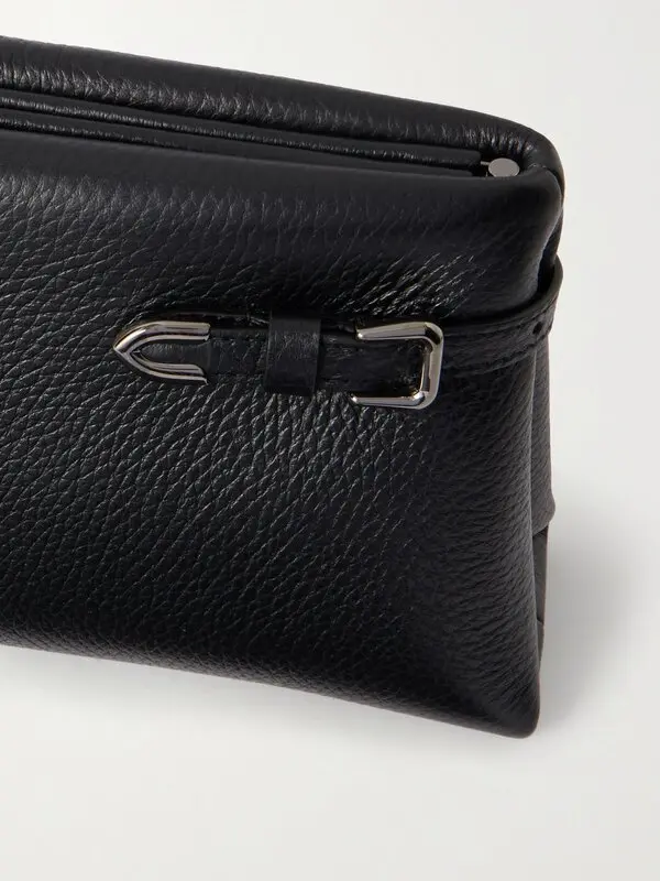 Brunello Cucinelli Textured Leather Clutch - Black