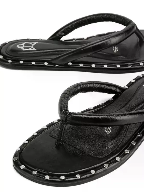 NAKED WOLFE Grenada Studded Padded Flip Flops