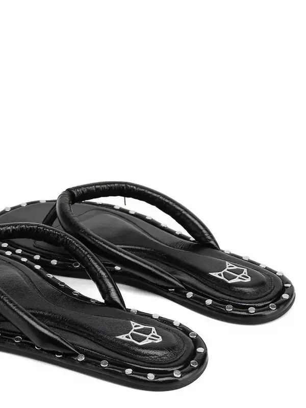 NAKED WOLFE Grenada Studded Padded Flip Flops