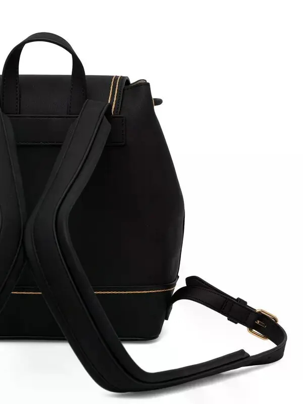 Moschino Logo Plaque Contrast Stitch Backpack