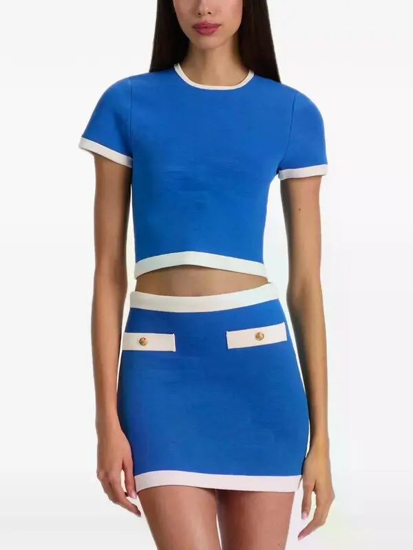 Alice + Olivia Ciara Cropped Sweater