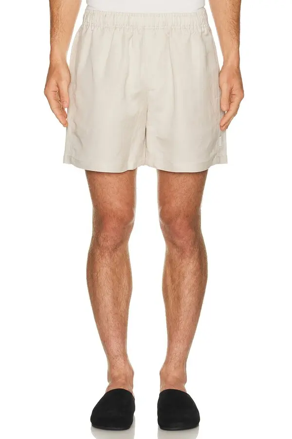 AUTO-REPLY Pull On Linen Blend Shorts