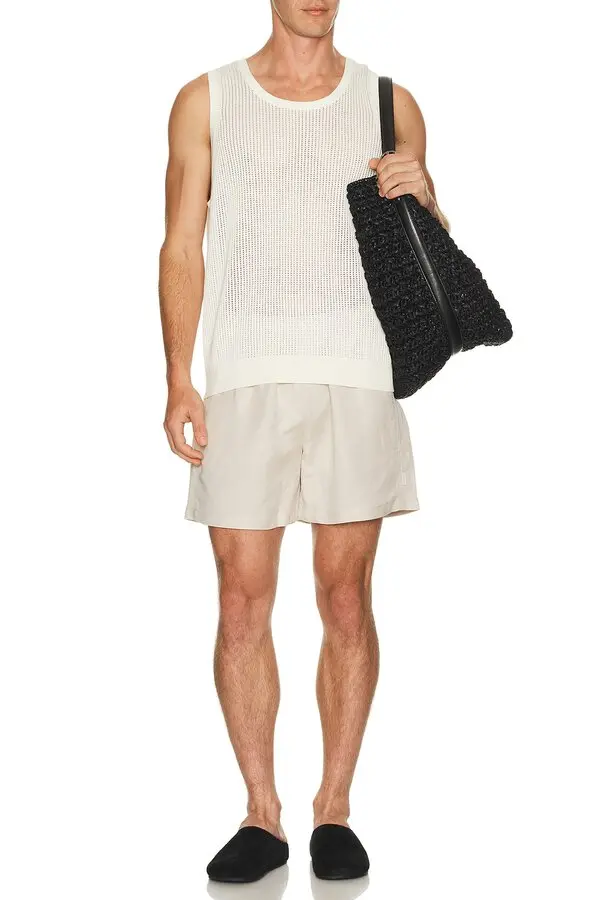 AUTO-REPLY Pull On Linen Blend Shorts