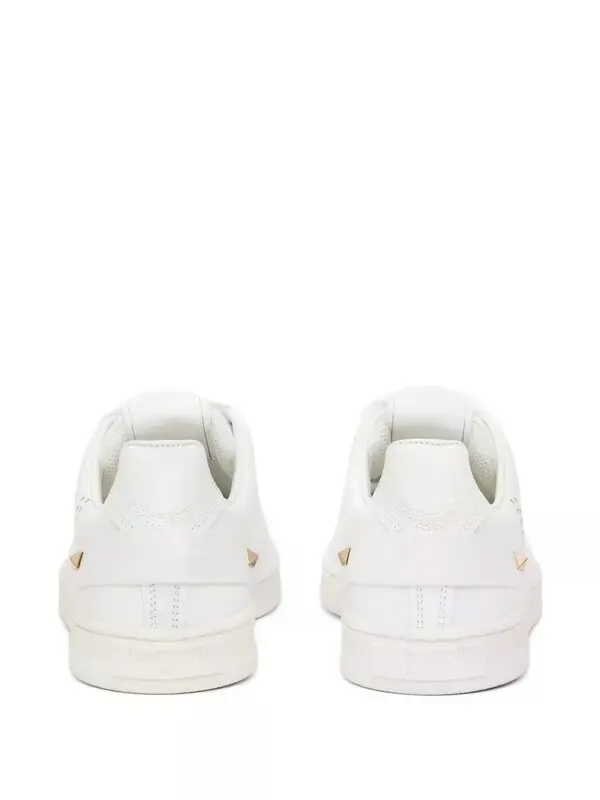 Valentino Garavani Backnet Calfskin Sneakers - White