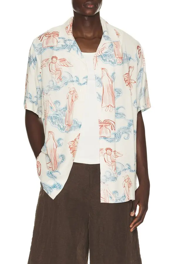 Oas Lorien Rocco Shirt In Cream - Ecru