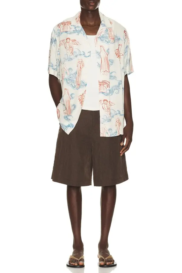 Oas Lorien Rocco Shirt In Cream - Ecru