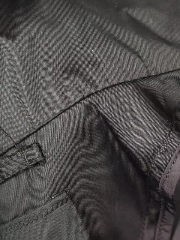 Prada 2000s Triangle Patch Zip-up Jacket