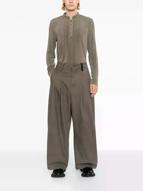 TEAM WANG DESIGN Reset Wide-leg Jeans - Brown