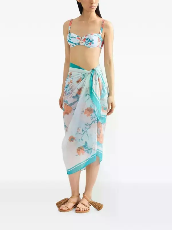 Erdem Floral-print Cotton Pareo