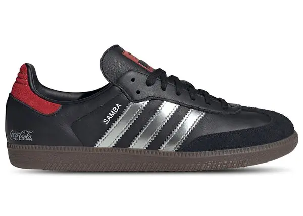 Adidas Samba Cocacola Black - Core Black/metallic Silver/red