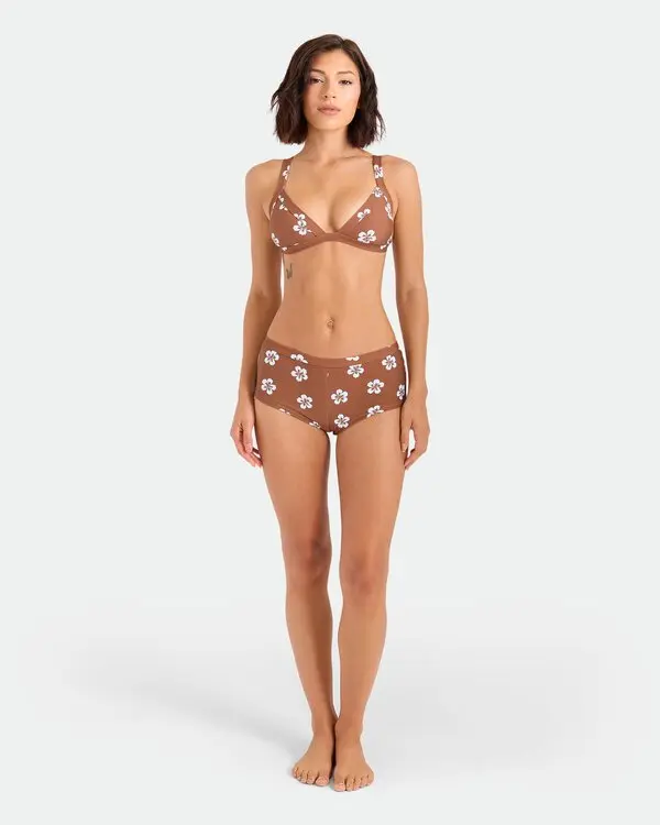 Volcom Coco Retro Bloom Banded Triangle Bikini Top