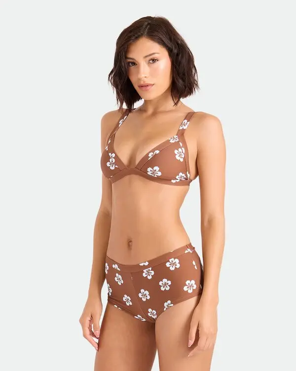 Volcom Coco Retro Bloom Banded Triangle Bikini Top
