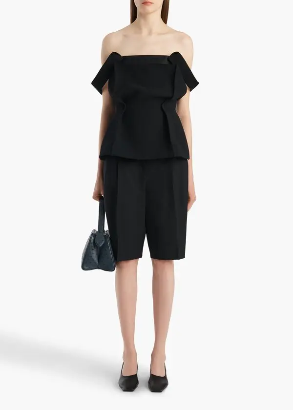 Khaite Yasmina Off-the-shoulder Crepe Top