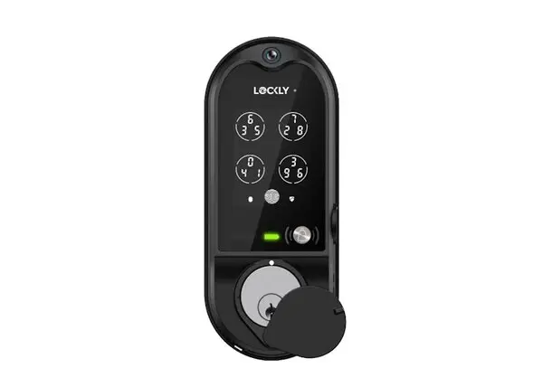LOCKLY Vision Video Smart Lock Deadbolt Edition Video Doorbell Pgd798mb Matte Black - Multicolor
